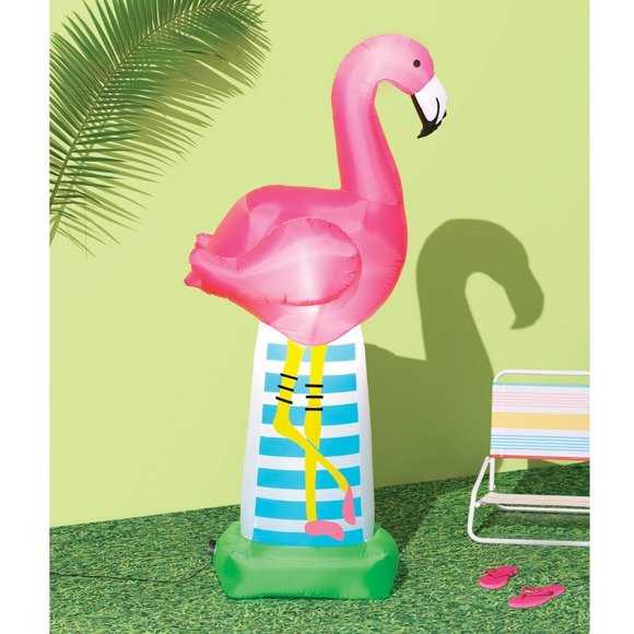 Sun Squad | Party Supplies | New 6ft Airblown Flamingo Led Inflatable ...